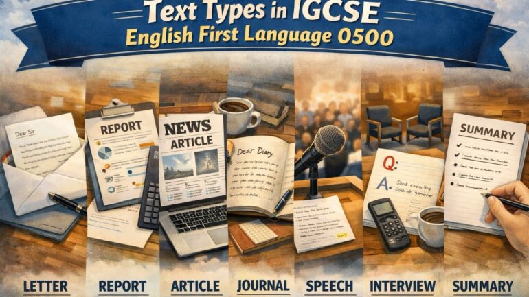 Complete Breakdown: Text Types in IGCSE English First Language 0500 ...